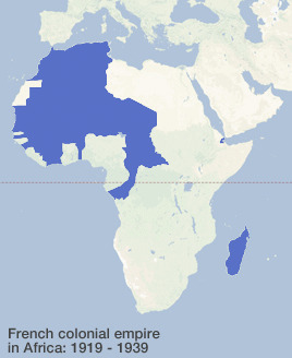 France controlled parts of africa 1919-1939.